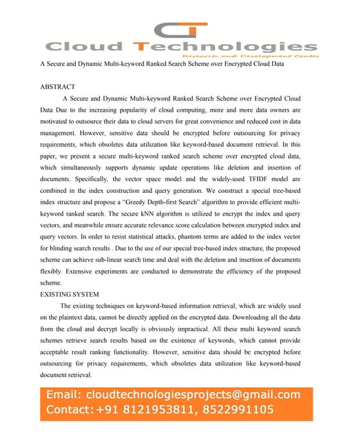 Enabling Efficient And Geometric Range Query With Access Control Over Encrypted Spatial Data Pdf
