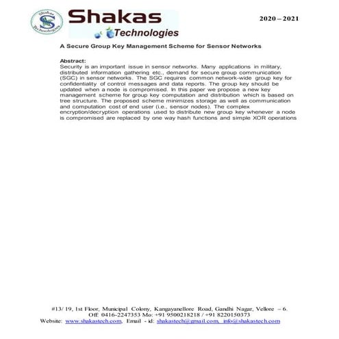 A Secure Group Key Management Scheme For Sensor Networks Pdf 