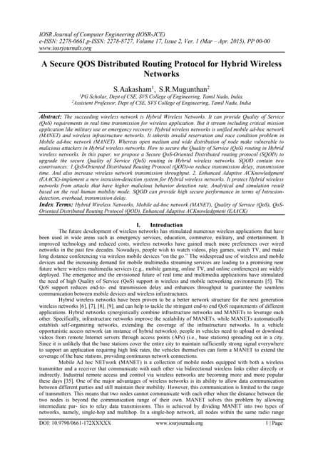 A Secure Qos Distributed Routing Protocol For Hybrid Wireless Networks Pdf