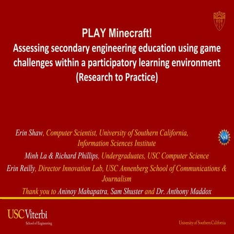 PLAY Minecraft! | PPT