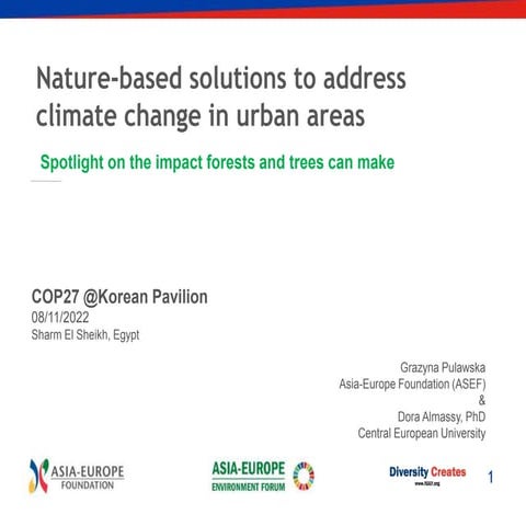 Urban Forest - Nature based Solutions | PPTX
