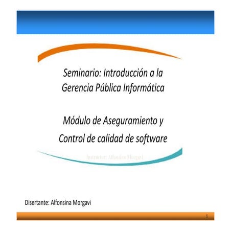 Control De La Calidad Del Software | PPT