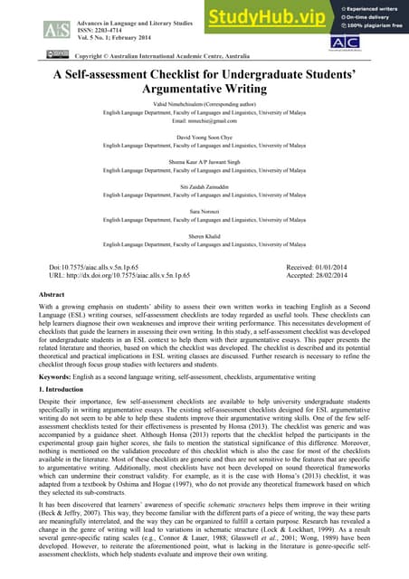 I-Think Map In Organization Of Ideas In Argumentative Writing | PDF ...