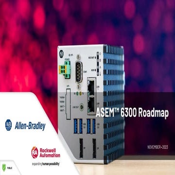ASEM 6300 Customer Presentation roadmap1 | PPT