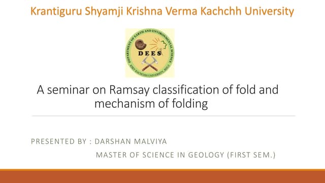 Fold, its element, classification & Mechanism | PDF