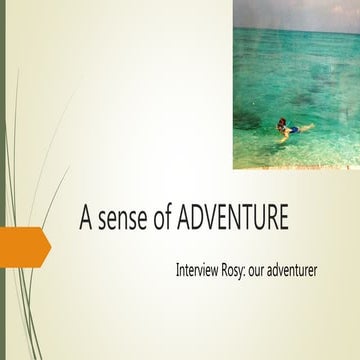 A sense of adventure | PPTX