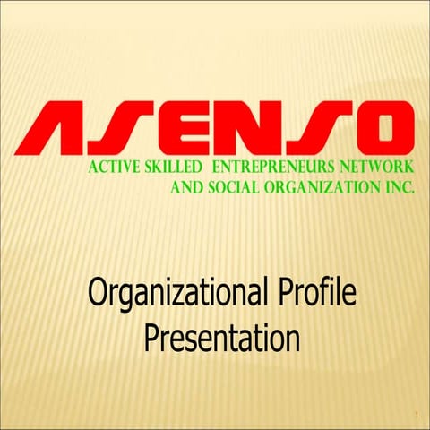 Business Opportunity - ASENSO Inc. | PPT