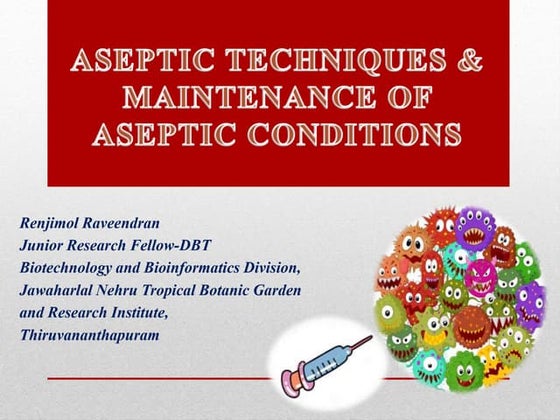 Aseptic Technique | PDF