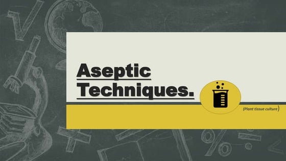 Aseptic technique | PPT