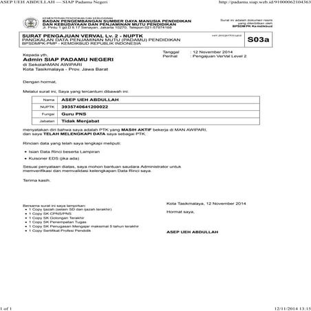 Asep ueh abdullah — siap padamu negeri | PDF