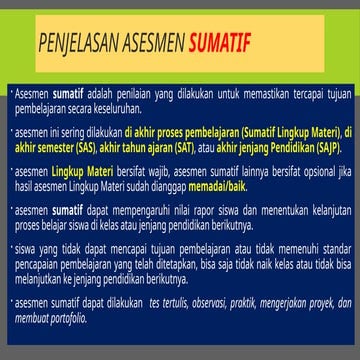 PENILAIAN SUMATIF DAN FORMATIF....................... | PPTX