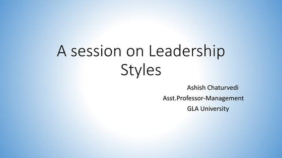 What is Your Leadership Style.pptx