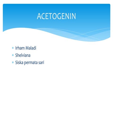 Acetogenin | PPTX