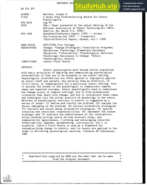 Brief strategic family therapy (bsft) | PPTX