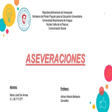 Aseveraciones | PPTX