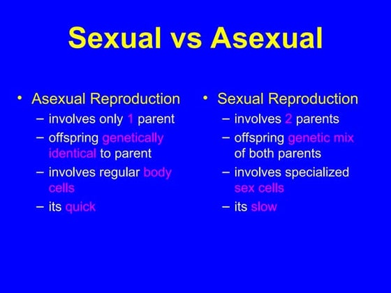 Asexual and sexual reproduction (1) | PPT