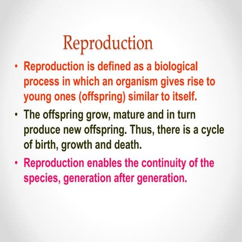 Asexual reproduction ppt | PPT