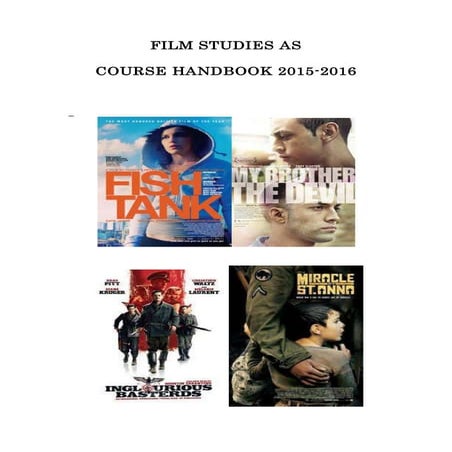 AS Film Studies course handbook 2015-16 | DOCX | Video Production | Content Production