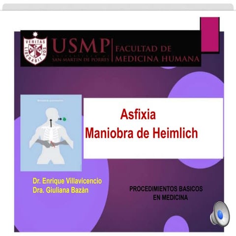 ASFIXIA Y ATRAGANTAMIENTO | PPTX