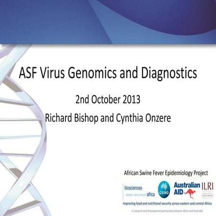 African Swine Fever (ASF) virus genomics and diagnostics | PDF