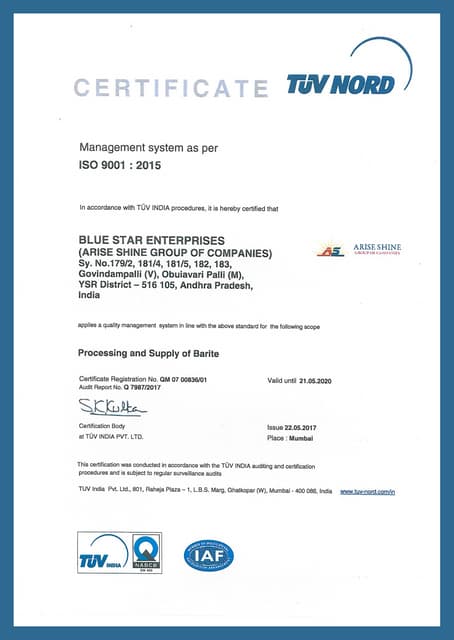 Barite SG4.1 PDS | PDF | Commodities | Economy