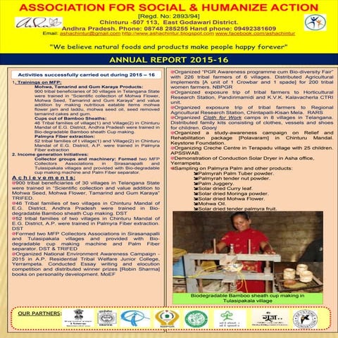 Asha annual report 2015 16 | PDF