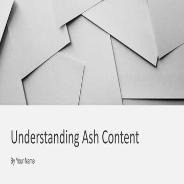 Determination of Ash content in food samples | PPTX