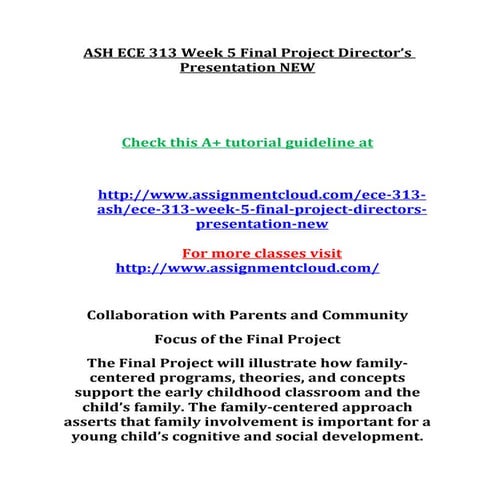 Ash ece 313 week 5 final project director | PDF