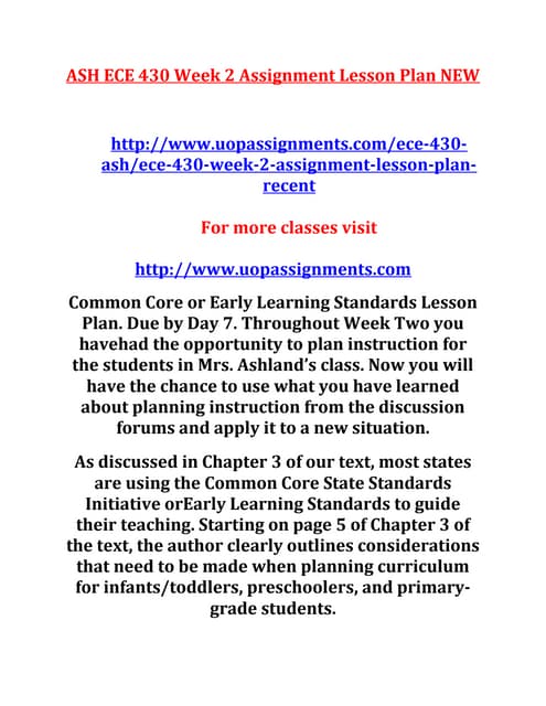 Ese 631 week 2 assignment adapting lesson plans for an inclusive ...