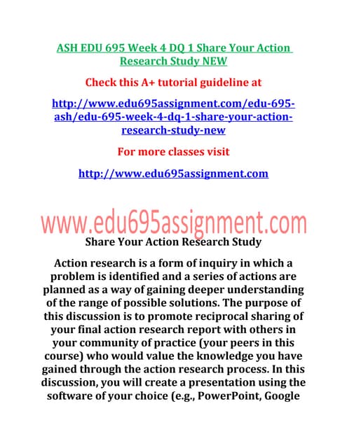 Action Research Dissertation Presentation | PPTX