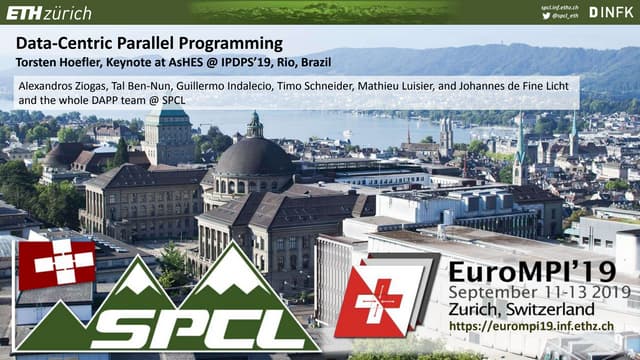 Data Centric Parallel Programming Pptx Programming Languages Computing