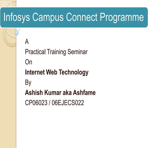 Internet Web Technology | PPTX