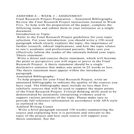 ASHFORD 4 - WEEK 3 - ASSIGNMENTFinal Research Project Preparation.docx