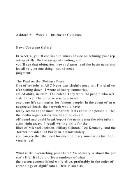 Basic News Article Structure | PDF