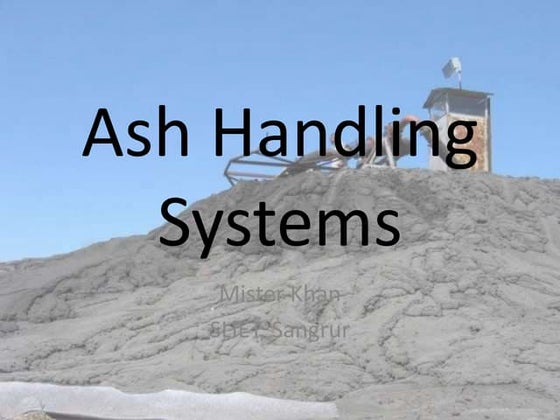 Ash handling system | PPTX | Geology | Science