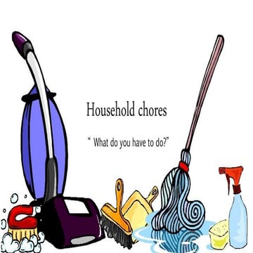 Household chores: Teaching ESL | PPTX