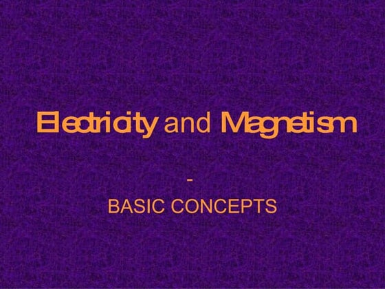 Magnetism and Electricity - ppt useful for grade 6,7 and 8 | PPTX