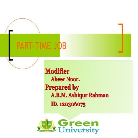 Ashik part time job | PPT