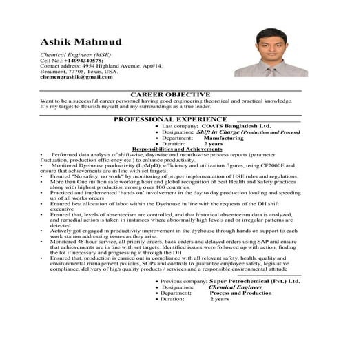 Ashik's cv | PDF