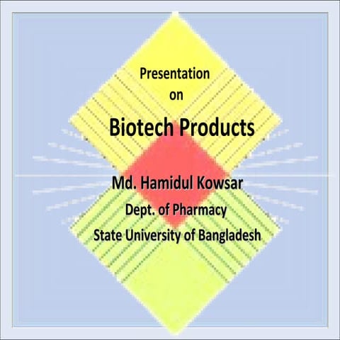 Biotech Products | PPT