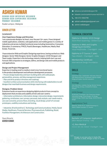 Ashish Kumar Senior UI/UX Designer/ Product Designer | PDF