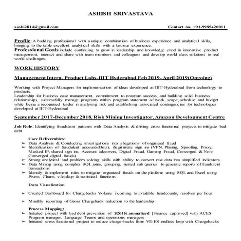 Resume-AvinashSharma | DOCX