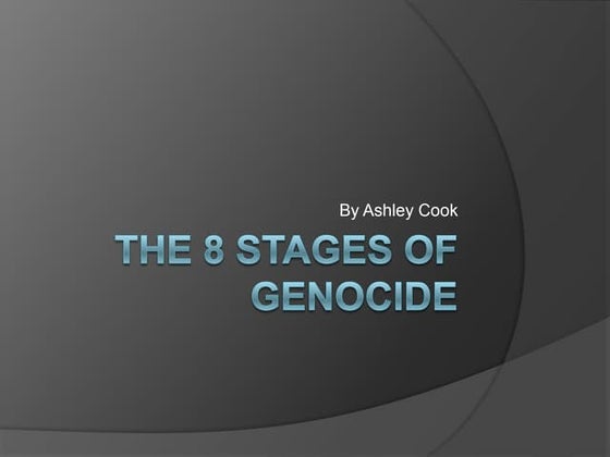 Social 20: The 8 stages of the cambodian genocide | PPTX