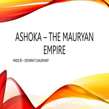 ASHOKA – THE MAURfs.fgjklYAN EMPIRE.pptx