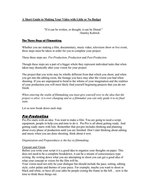 Making a documentary | PPTX