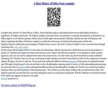 a-short-history-of-ethics-essay-examples