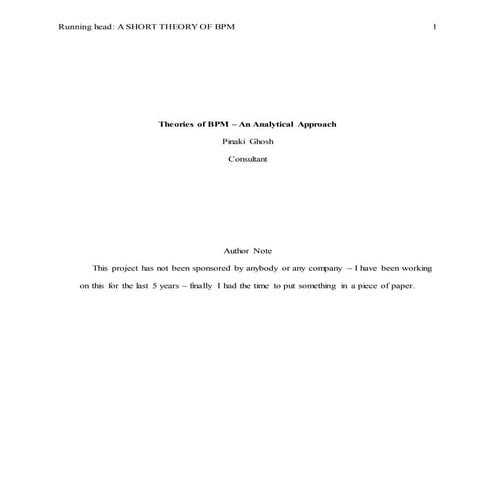 A short theory on bpm | PDF