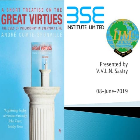 A short treatise on the great virtues v.v.l.n. sastry and his team | PDF