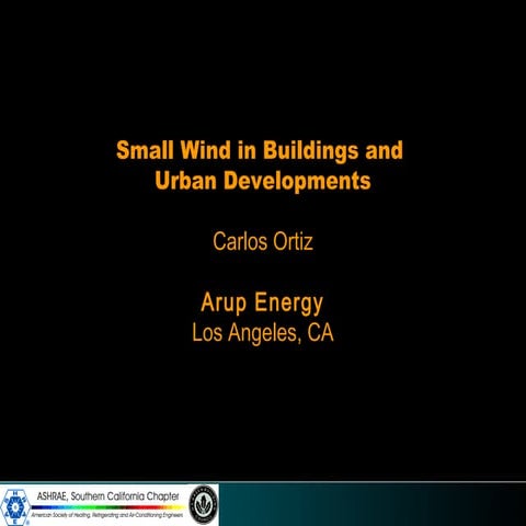 Wind Energy Systems in the Urban Landscape | PPT