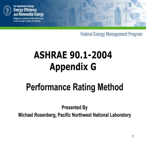 Ashrae 90.1 2004 appendix g - performance rating method | PDF